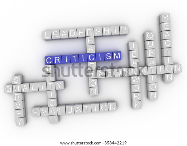 3d Image Criticism Word Cloud Concept Stock Illustration 358442219 ...