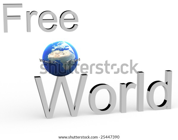 3d Image Earth Chained Circuit Which Stock Illustration 25447390 ...
