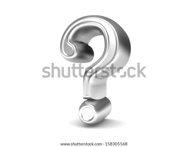 3d Image Question Mark Isolated On Stock Illustration 158305568 ...