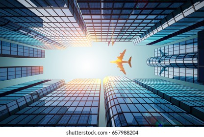 3d Image Render City Scene Background Stock Illustration 657988204 ...