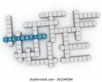 3d Image Validation Word Cloud Concept 스톡 일러스트 361544384 | Shutterstock