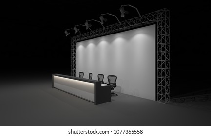 3d Interior Register Backdrop Stage Event Stock Illustration 1077365597 ...