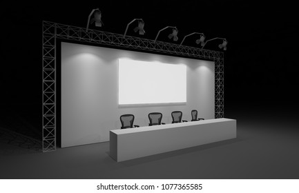 3d Interior Register Backdrop Stage Event Stock Illustration 1077365585 ...