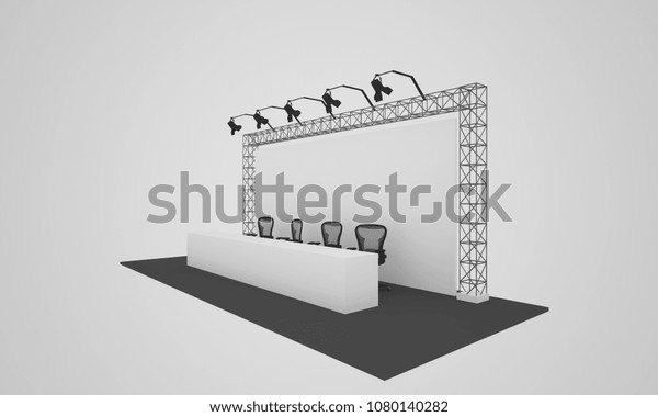3d Interior Register Backdrop Stage Event Stock Illustration 1080140282 ...