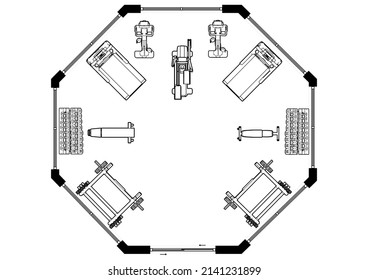 268 Architectural Gym Plan Images, Stock Photos & Vectors | Shutterstock