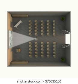 3d Interior Rendering Projection Room Stock Illustration 376035106 ...