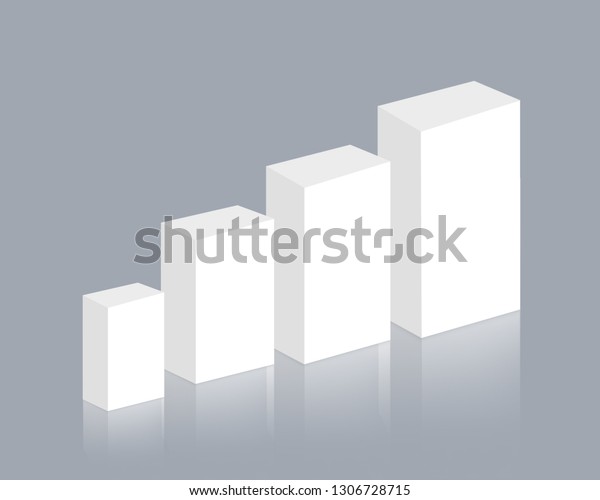 3d Isometric White Box for Packaging mockup , 3d Graph , white ...