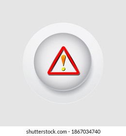 3d Issue Button Isolated White Background Stock Illustration 1867034740 ...
