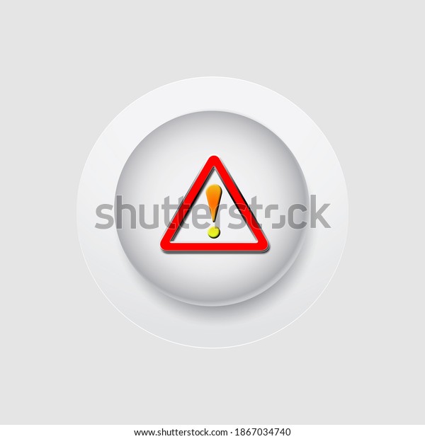 3d Issue Button Isolated White Background Stock Illustration 1867034740 ...