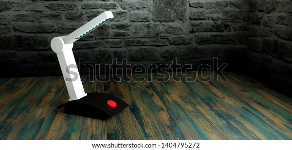 3d Led Table Lamp Rendered Cinema Stock Illustration 1404795272 ...