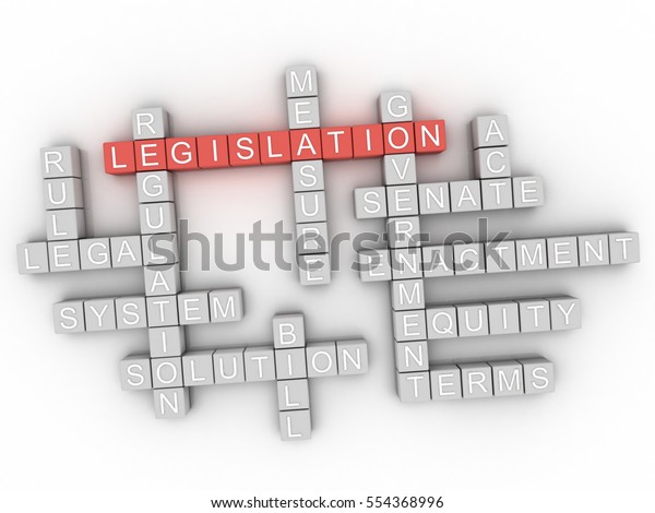 3d Legislation Word Cloud Concept Stock Illustration 554368996 ...