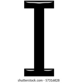 Iota Greek Symbol Capital Letter Uppercase Stock Vector (Royalty Free ...