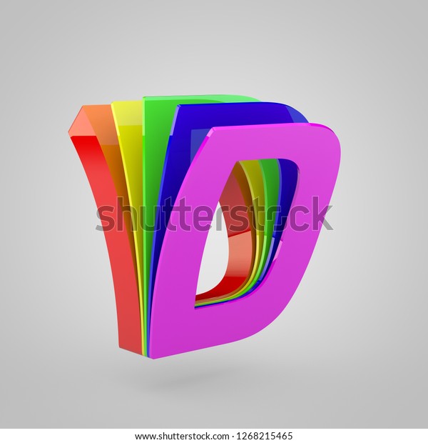 3d Letter D Uppercase 3d Render Stock Illustration 1268215465 ...
