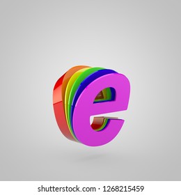 3d Letter E Lowercase 3d Render: ภาพประกอบสต็อก 1268215459 | Shutterstock