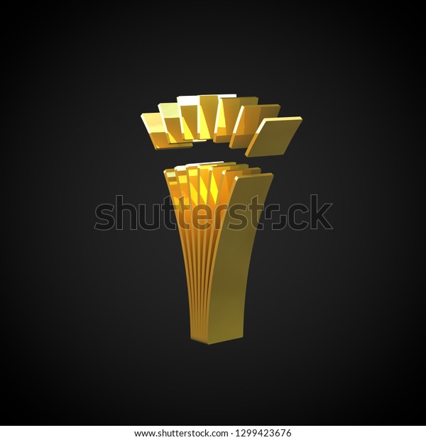 3d Letter Lowercase 3d Render Cutaway Stock Illustration 1299423676 ...