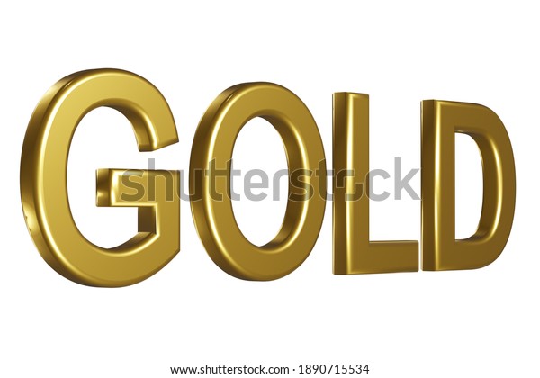 3d Lettering Gold Pointer Website Signboard Stock Illustration ...