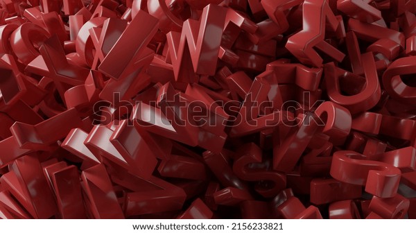 3d Letters Render Made Blender 库存插图 2156233821 | Shutterstock