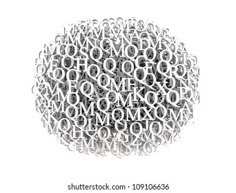 3d Letters Shape Sphere Stock Illustration 109106636 | Shutterstock