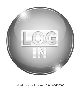 3d Login Round Button Isolated Stock Illustration 1432641941 | Shutterstock