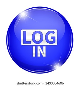 3d Login Round Button Isolated Stock Illustration 1431803195 | Shutterstock