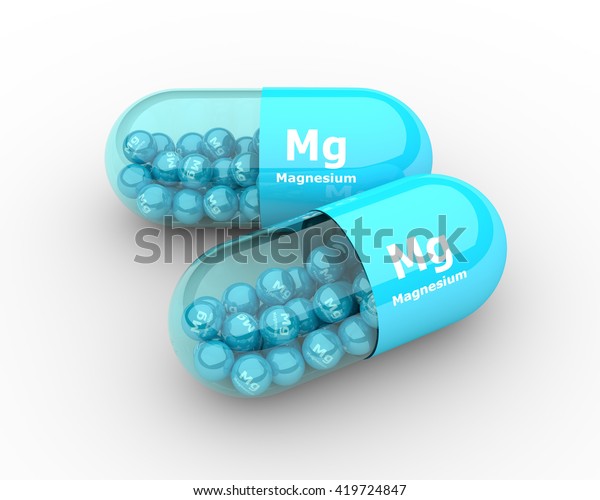 3d Magnesium Capsule Granules Lying On 스톡 일러스트 419724847 | Shutterstock