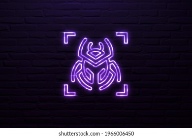 3d Malware Malicious Software Icon Neon Stock Illustration 1966006450 ...
