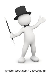 3d Man Actor Acting Out Stock Illustration 1397278766