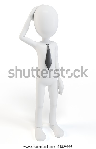 3d Man Body Language Concept Stock Illustration 94829995 | Shutterstock
