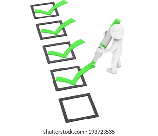 3d Man Checklist Correct 스톡 일러스트 193723535 | Shutterstock