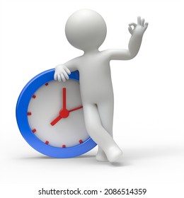 3d Man Clock Stock Illustration 2086514359 | Shutterstock