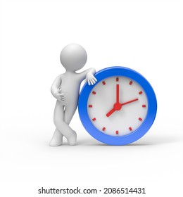 3d Man Clock Stock Illustration 2086514431 | Shutterstock