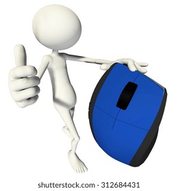 3d Man Computer Mouse Stock Illustration 312684431 | Shutterstock