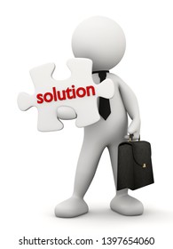 3d Man Employee Work Solution: Hình minh họa có sẵn 1397654060 ...