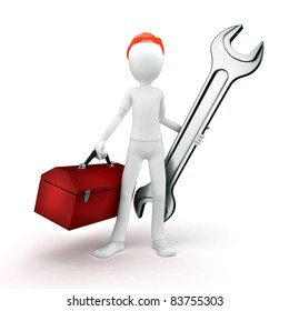 Repair Work Man Fix Person Tool Stock Vector (Royalty Free) 54940000 ...