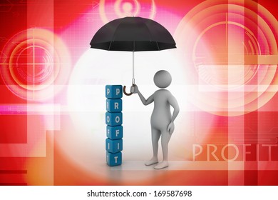 3d Man Financial Concept Stock Illustration 181593599