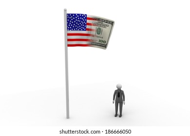3d Man Flag Stock Illustration 186666050 | Shutterstock