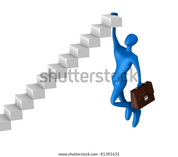 3d Man Hanging By Thread 스톡 일러스트 81381631 | Shutterstock