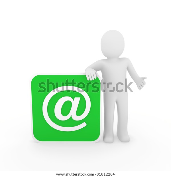 3d Man Human Email Cube Green Stock Illustration 81812284 | Shutterstock