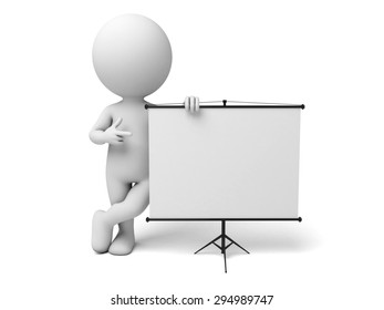 3d Man Introducing Something Standing By 스톡 일러스트 294989747 | Shutterstock