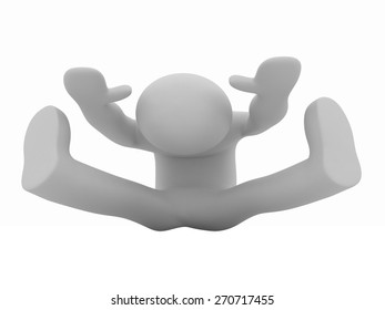 3d Man Isolated On White Series Stock Illustration 270717455 | Shutterstock