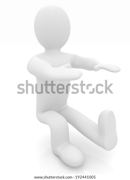 3d Man Isolated On White Series Stock Illustration 192441005 | Shutterstock