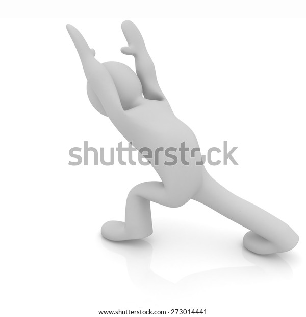 3d Man Isolated On White Series Stock Illustration 273014441 | Shutterstock