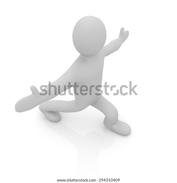 3d Man Isolated On White Series Stock Illustration 294310409 | Shutterstock