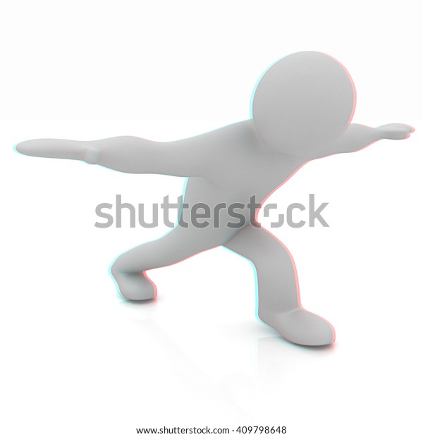 3d Man Isolated On White Series Stock Illustration 409798648 | Shutterstock