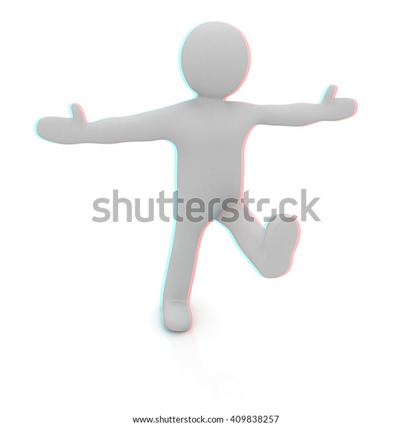 3d Man Isolated On White Series Stock Illustration 409838257 | Shutterstock