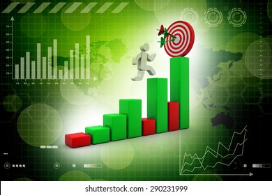 3d Man Jumping Across Problem His Stock Illustration 290231999