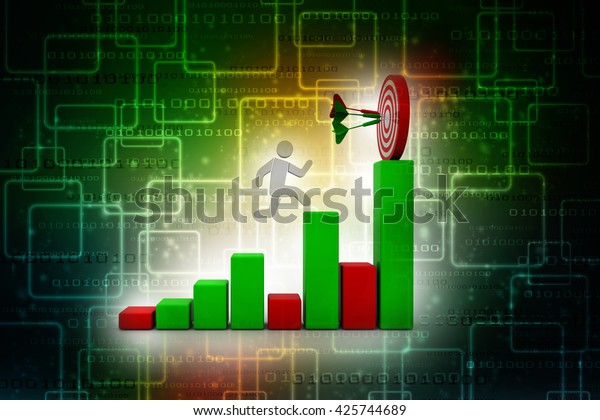 3d Man Jumping Across Problem His Stock Illustration 425744689 ...