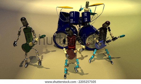 3d Man Made Led Electronic Resistor Stock Illustration 2205257105 ...