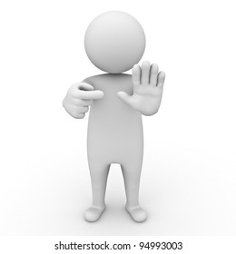 6,428 3d man stop Images, Stock Photos & Vectors | Shutterstock