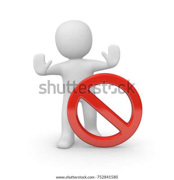 3d Man No Sign 3d Render Stock Illustration 752841580 | Shutterstock